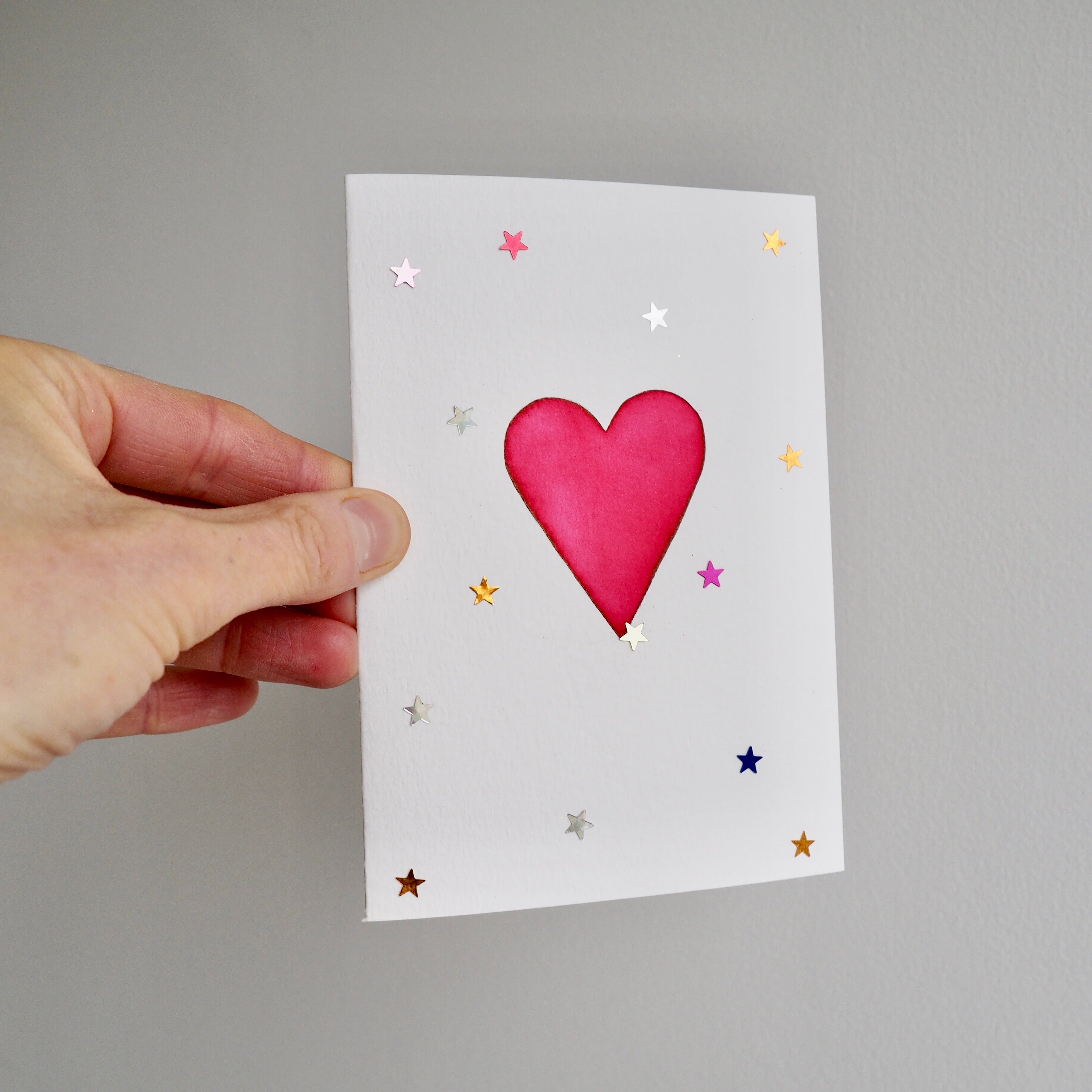 Red Heart Card